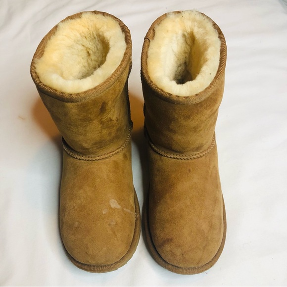 UGG | Shoes | Ugg Classic Short Ll Fur Genuine Leather Suede Chestnut ...